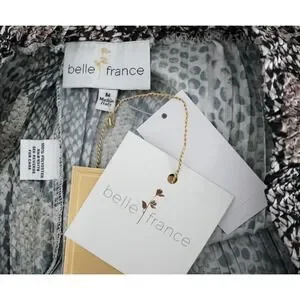 belle france | Pants & Jumpsuits | Nwt Belle France Wide Leg Pleated ...